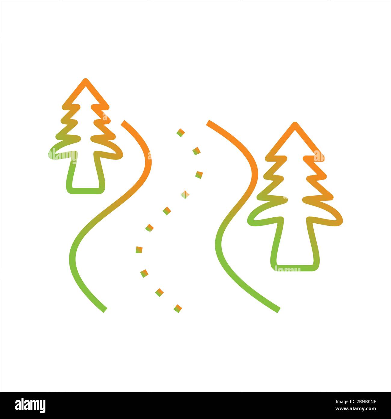 Beautiful Road Line Vector Icon Stock Vector Image & Art - Alamy