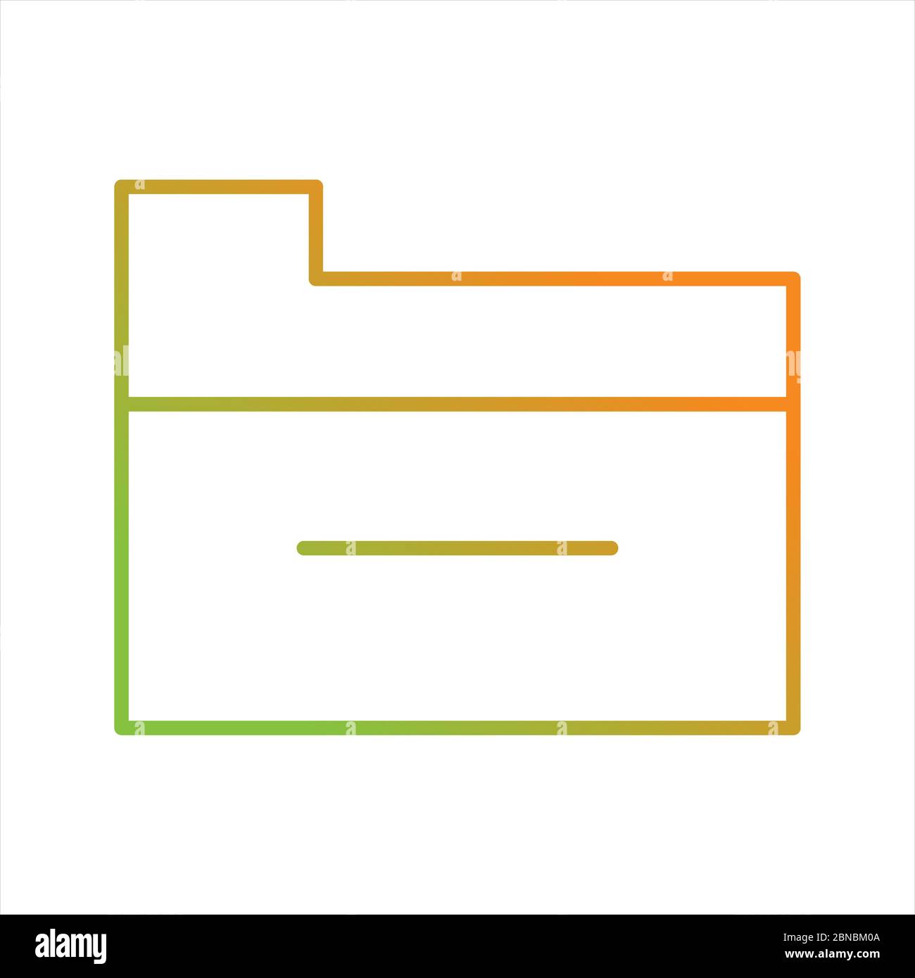 Beautiful Folder Line Vector Icon Stock Vector Image & Art - Alamy