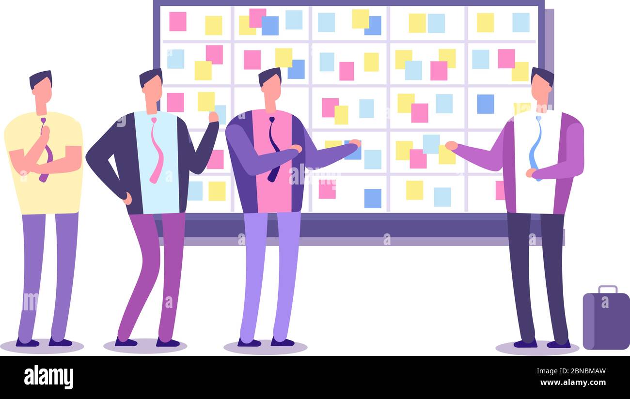 Scrum task board business Cut Out Stock Images & Pictures - Alamy