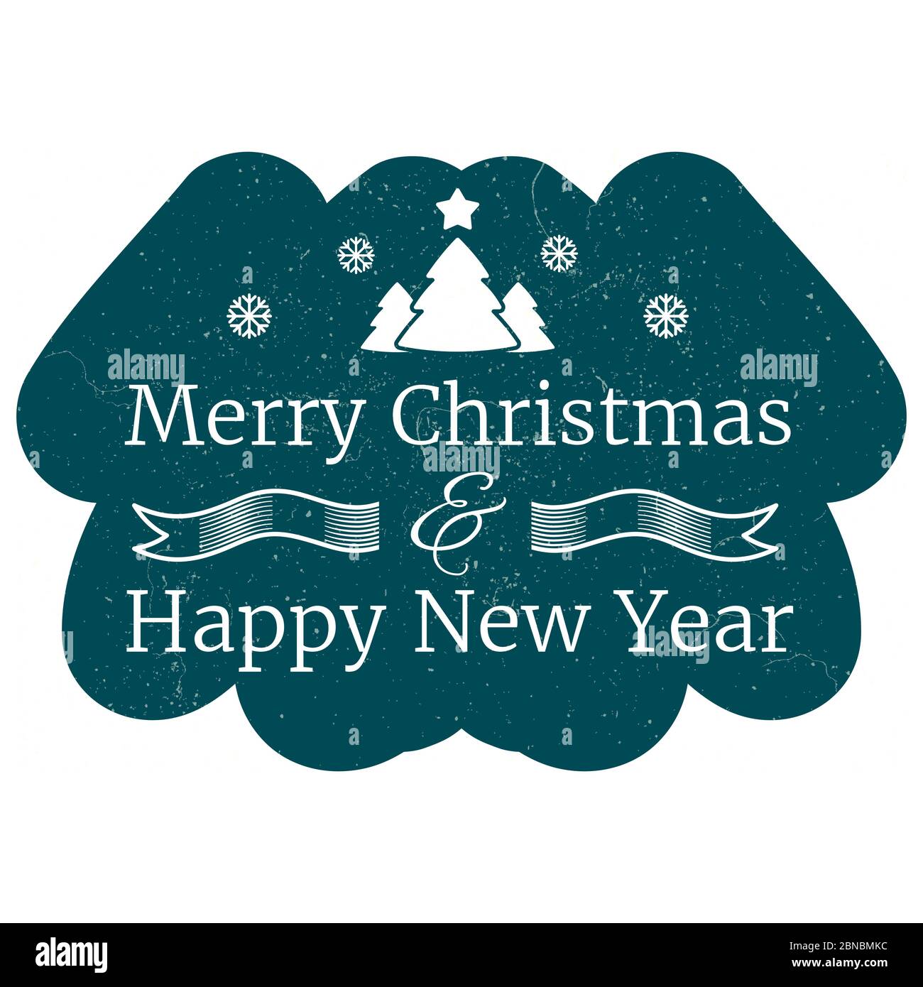 Vector emblem new year Cut Out Stock Images & Pictures - Alamy