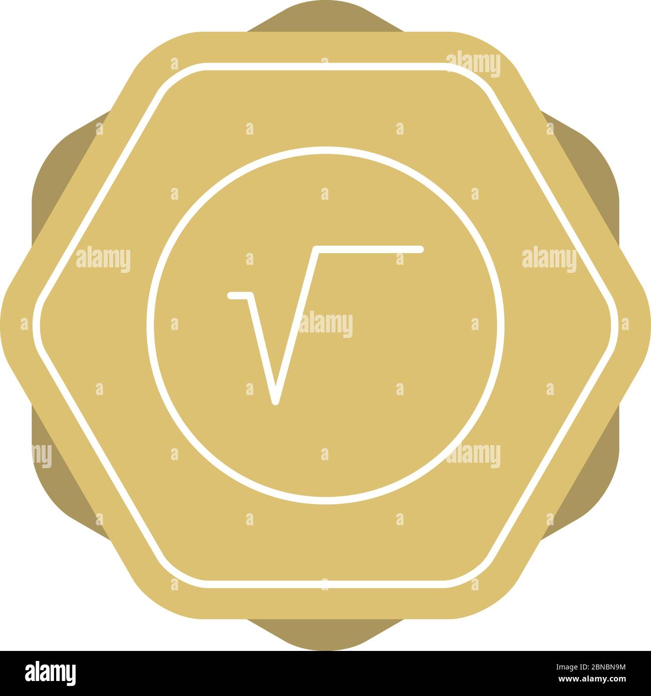 Beautiful Square Root Symbol Line Vector Icon Stock Vector Image & Art ...