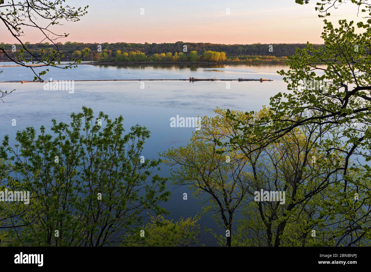 schaars bluff at spring lake regional park overlooking mississippi ...