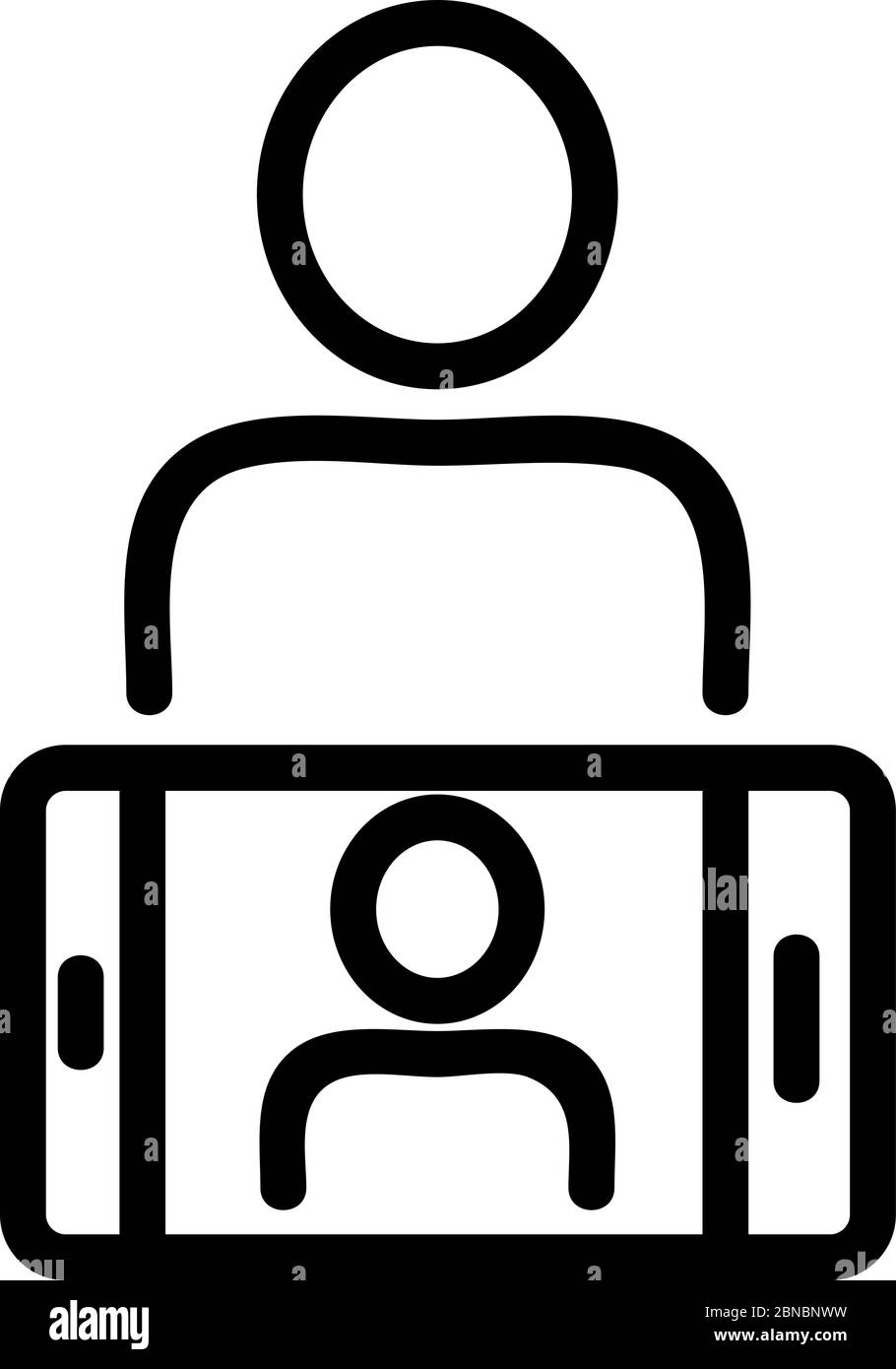 Pose to take photograph picture Stock Vector Images - Alamy