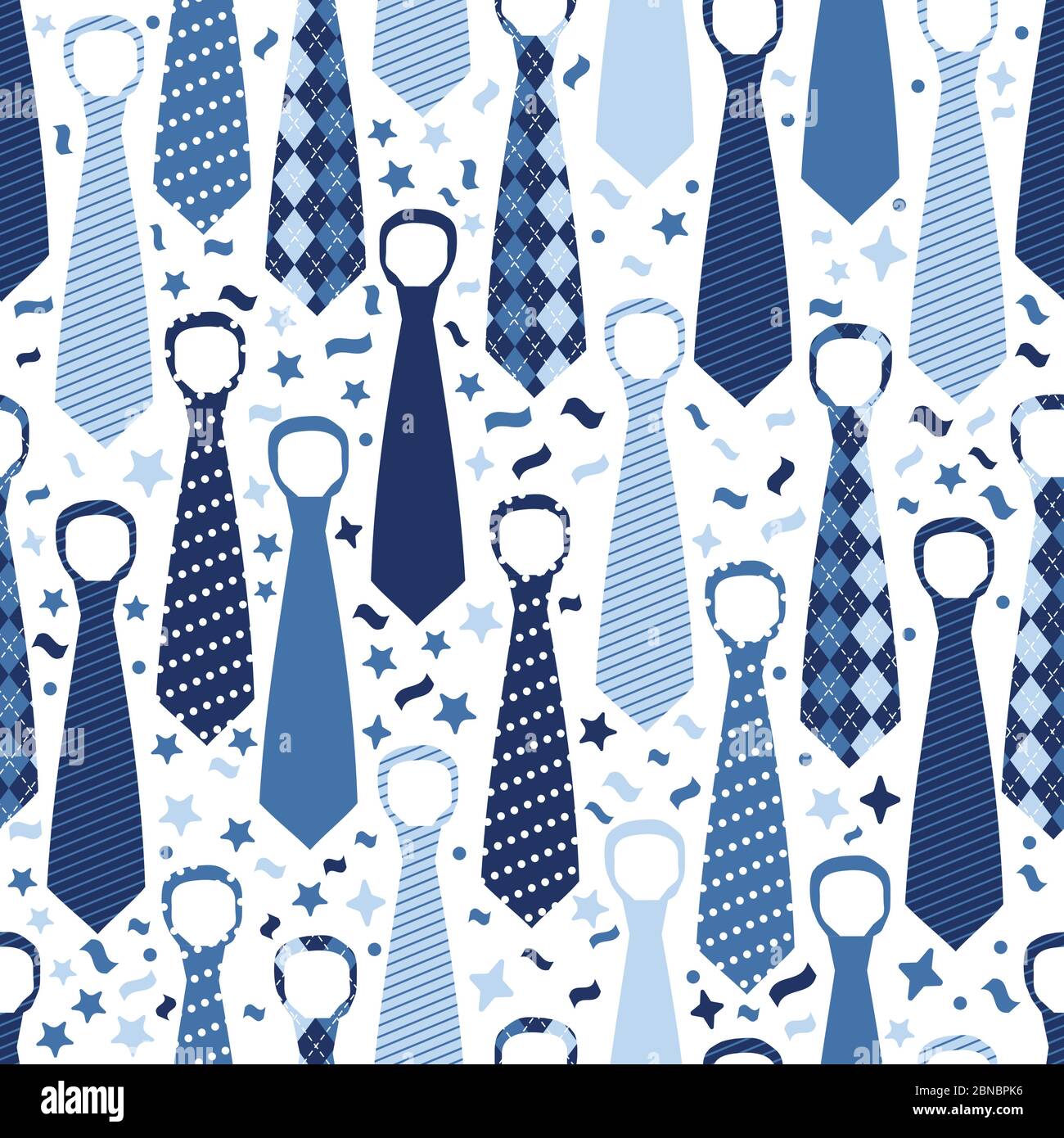 Happy Father s Day, holiday card with ties. Seamless surface pattern on ...