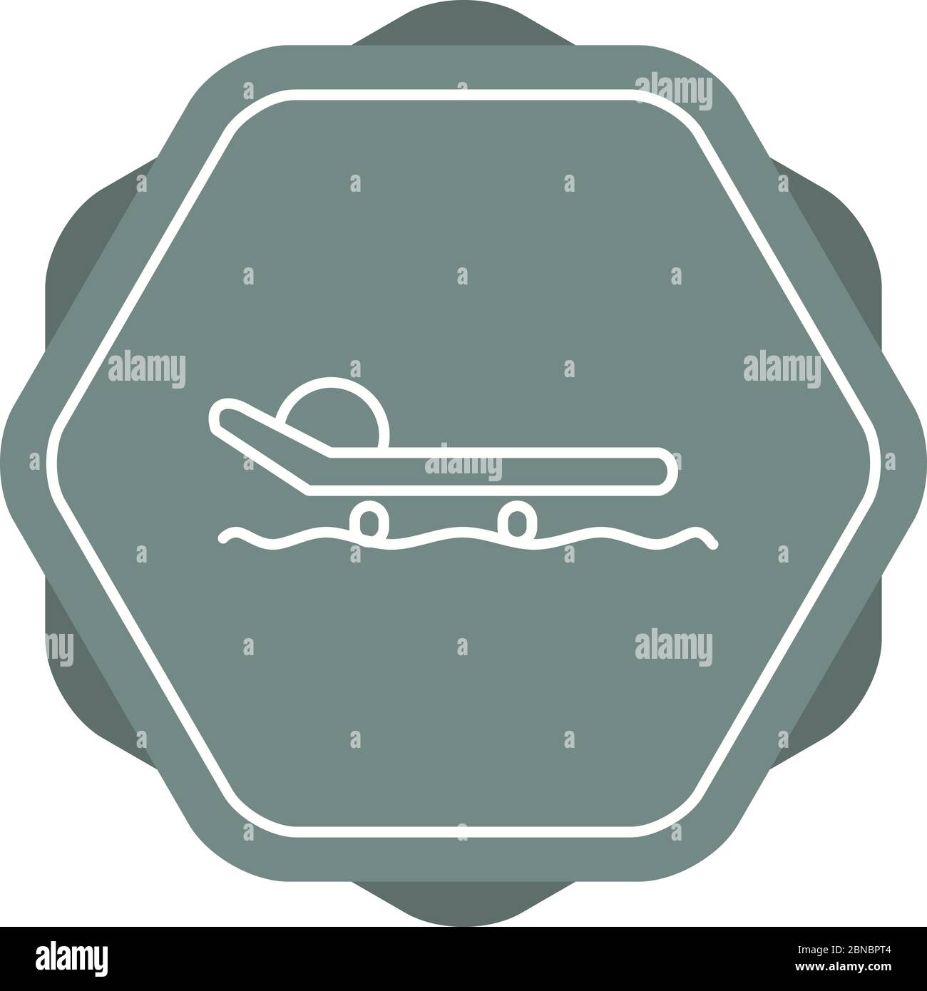 Beautiful Sled Line Vector Icon Stock Vector Image & Art - Alamy