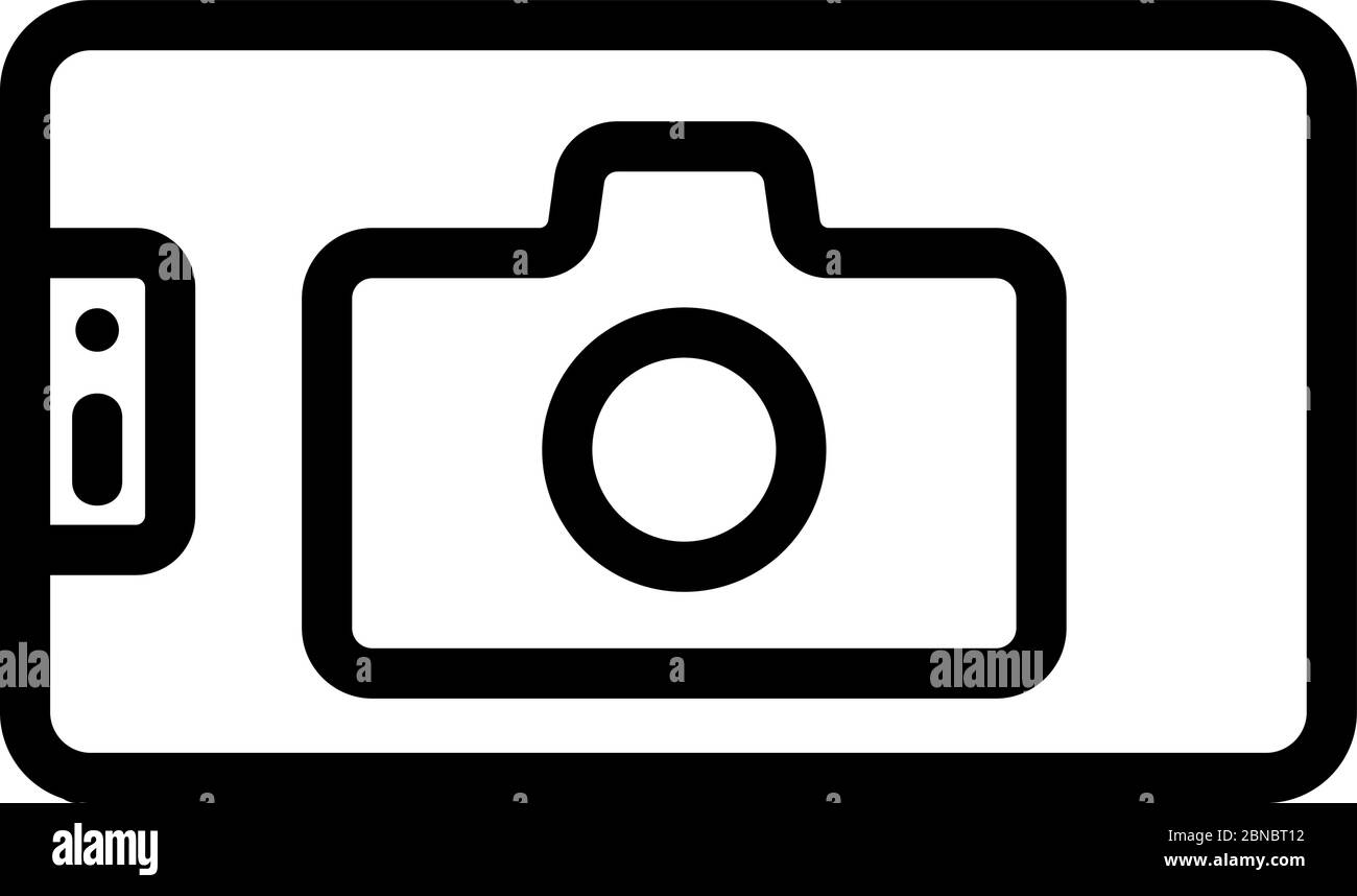 selfie camera icon vector outline illustration Stock Vector Image & Art ...