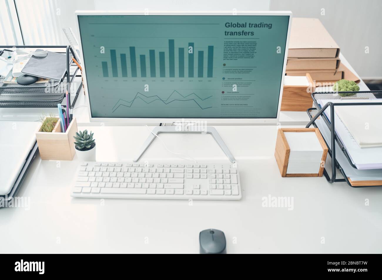 Chart, graphs and information about global trading transfers on PC ...