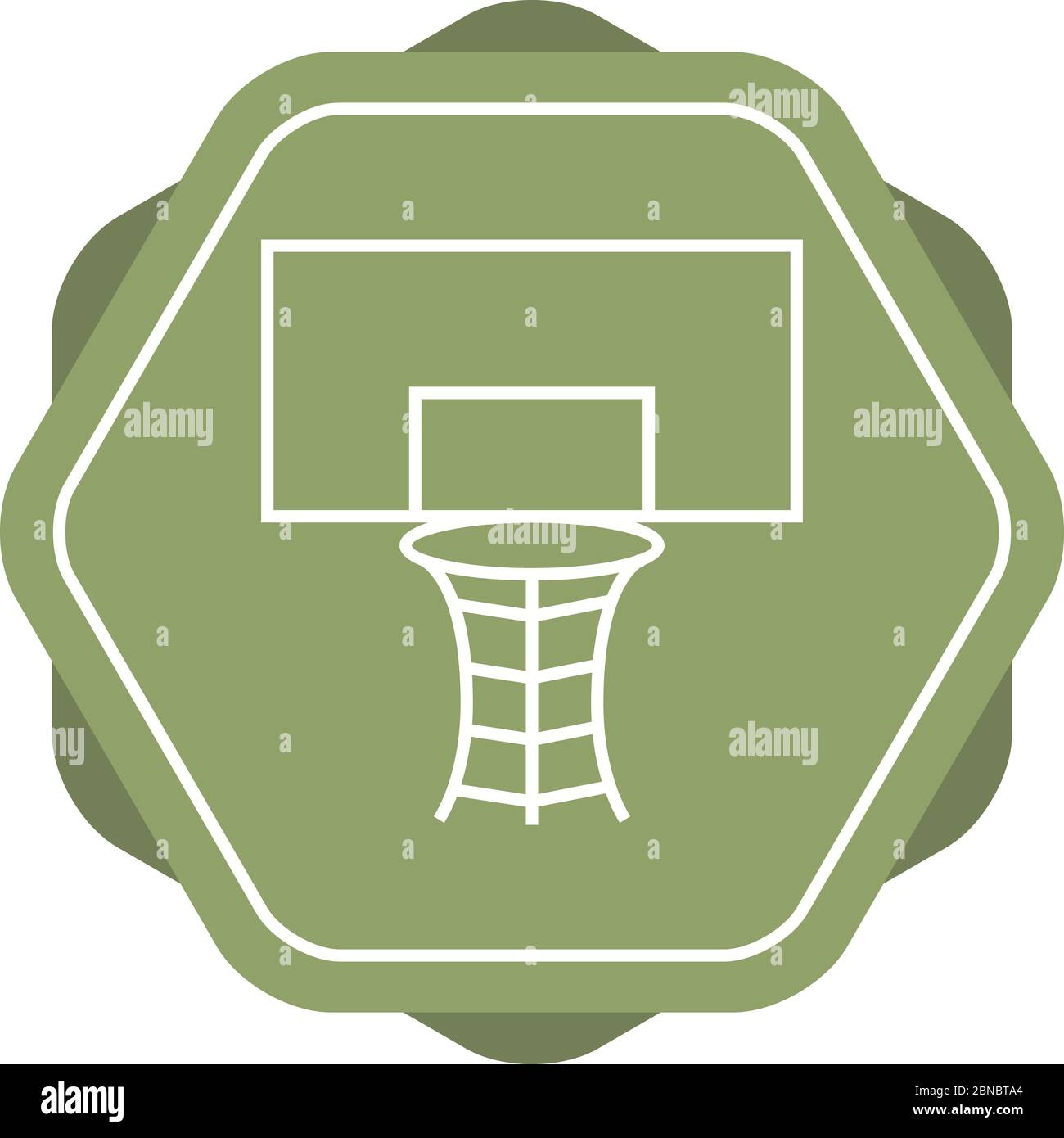 Beautiful Volleyball Hoop Vector Icon Stock Vector Image & Art - Alamy