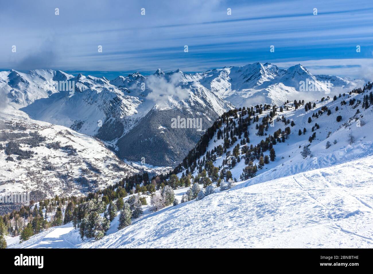 Landscape of the mountain in the Alps Stock Photo - Alamy