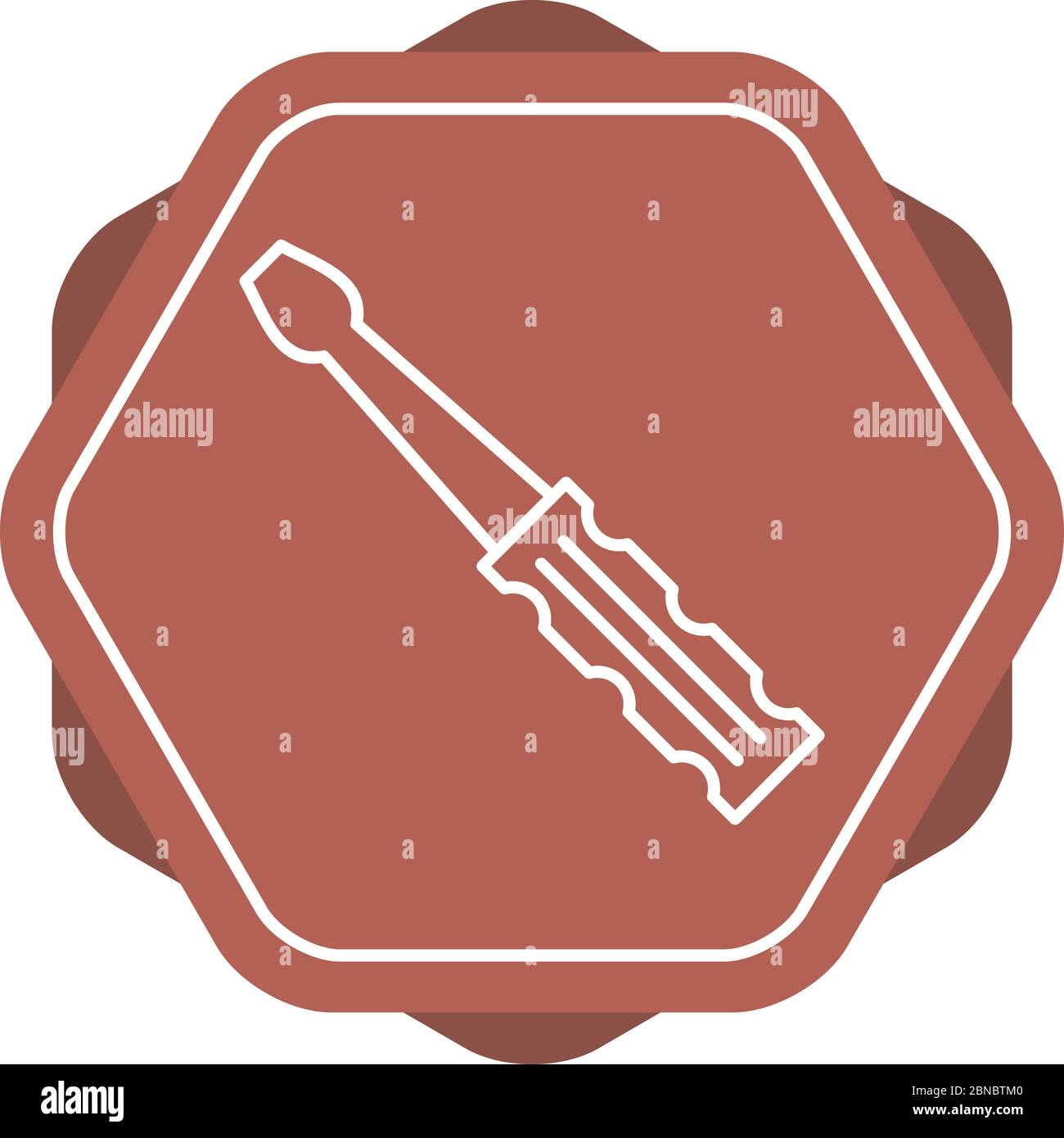 Beautiful Screwdriver Line Vector Icon Stock Vector Image & Art - Alamy