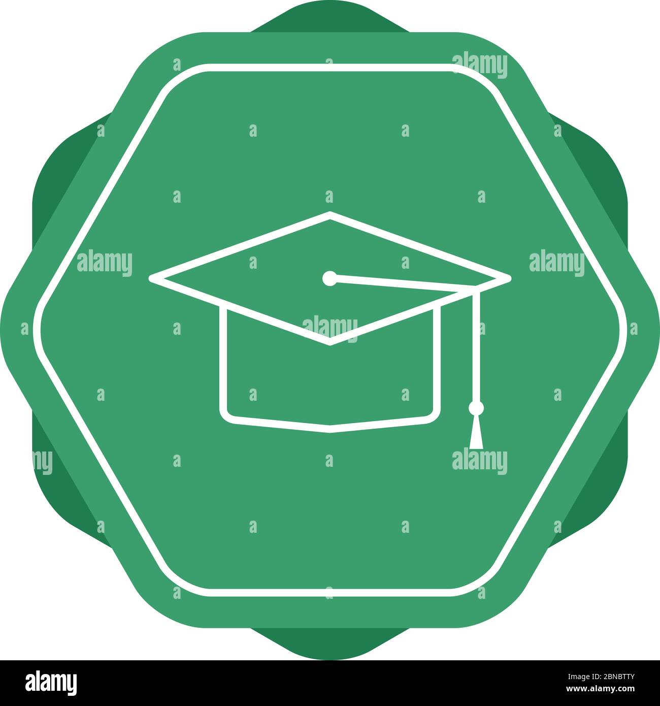 Beautiful Graduation Cap Line Vector Icon Stock Vector Image & Art - Alamy