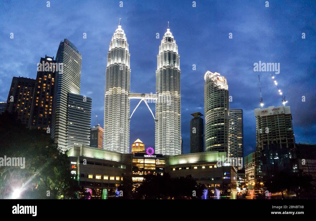Low angle shot of the KLCC Park, Kuala Lumpur, Malaysia Stock Photo - Alamy