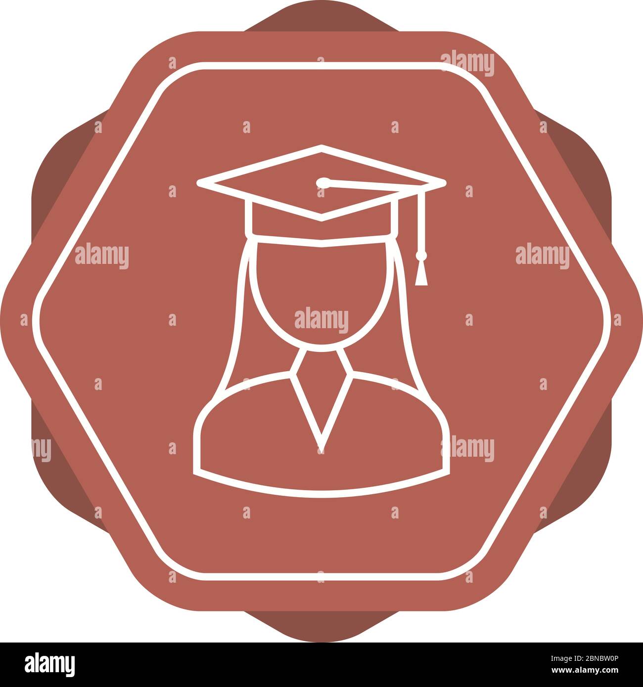 Beautiful Female Student Line Vector Icon Stock Vector Image & Art - Alamy