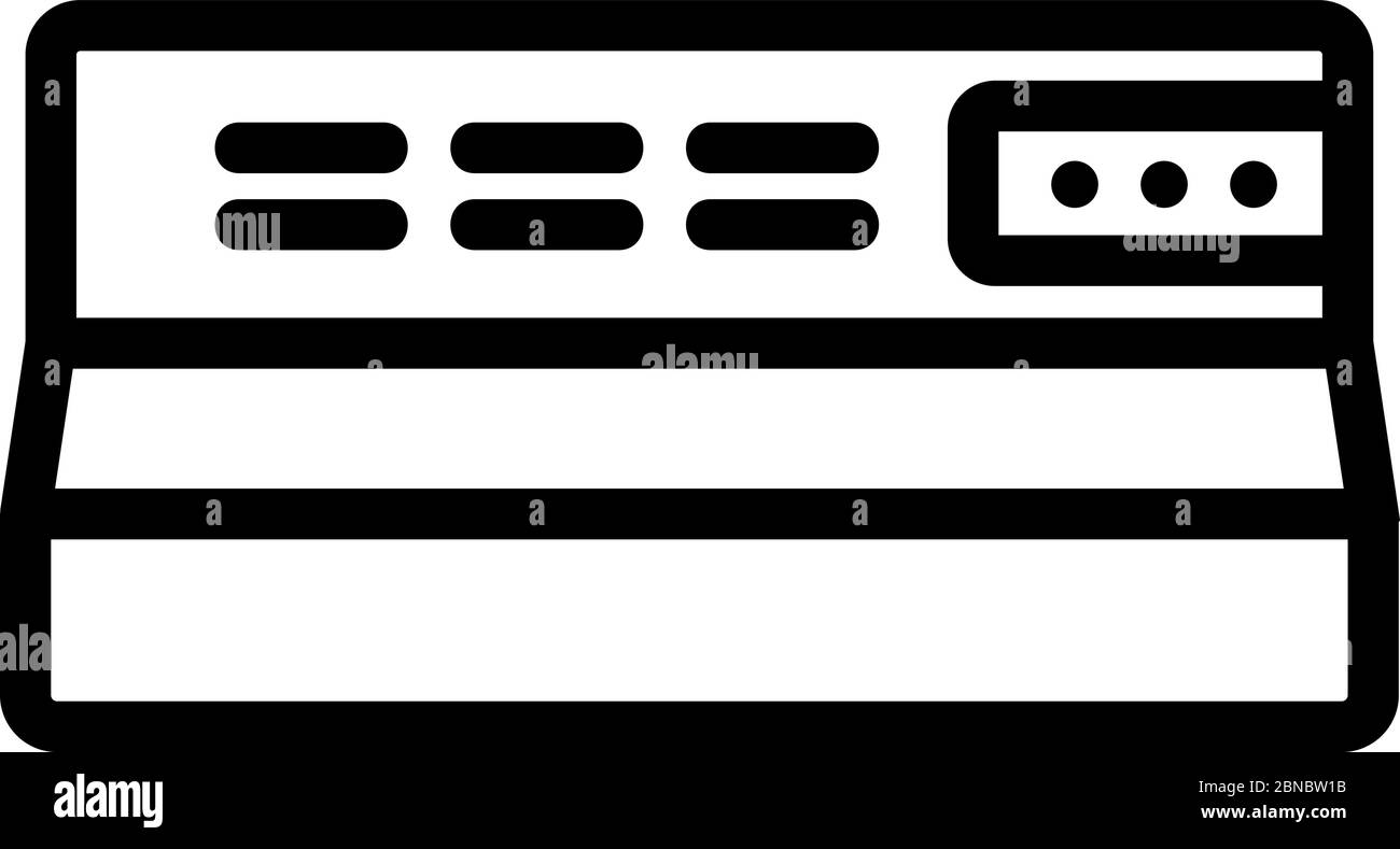 cooker hood control panel icon vector outline illustration Stock Vector ...