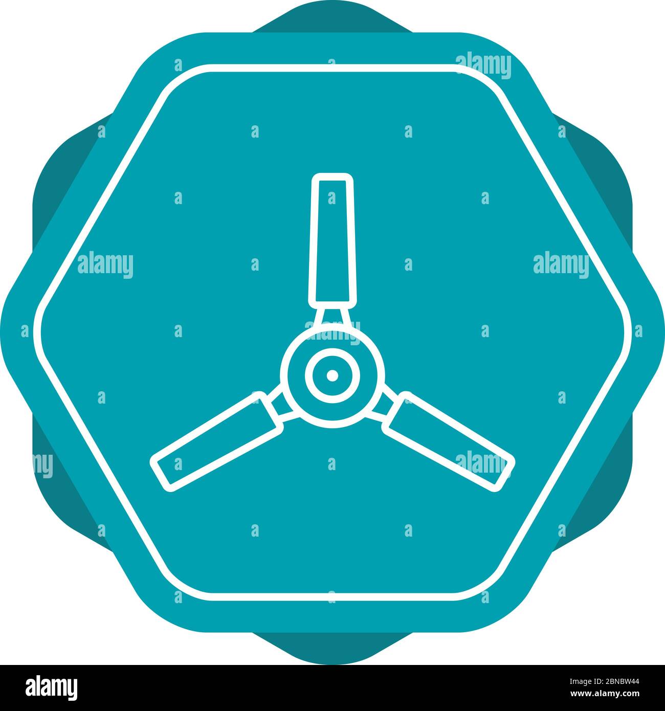 Beautiful Fan Line Vector Icon Stock Vector Image & Art - Alamy