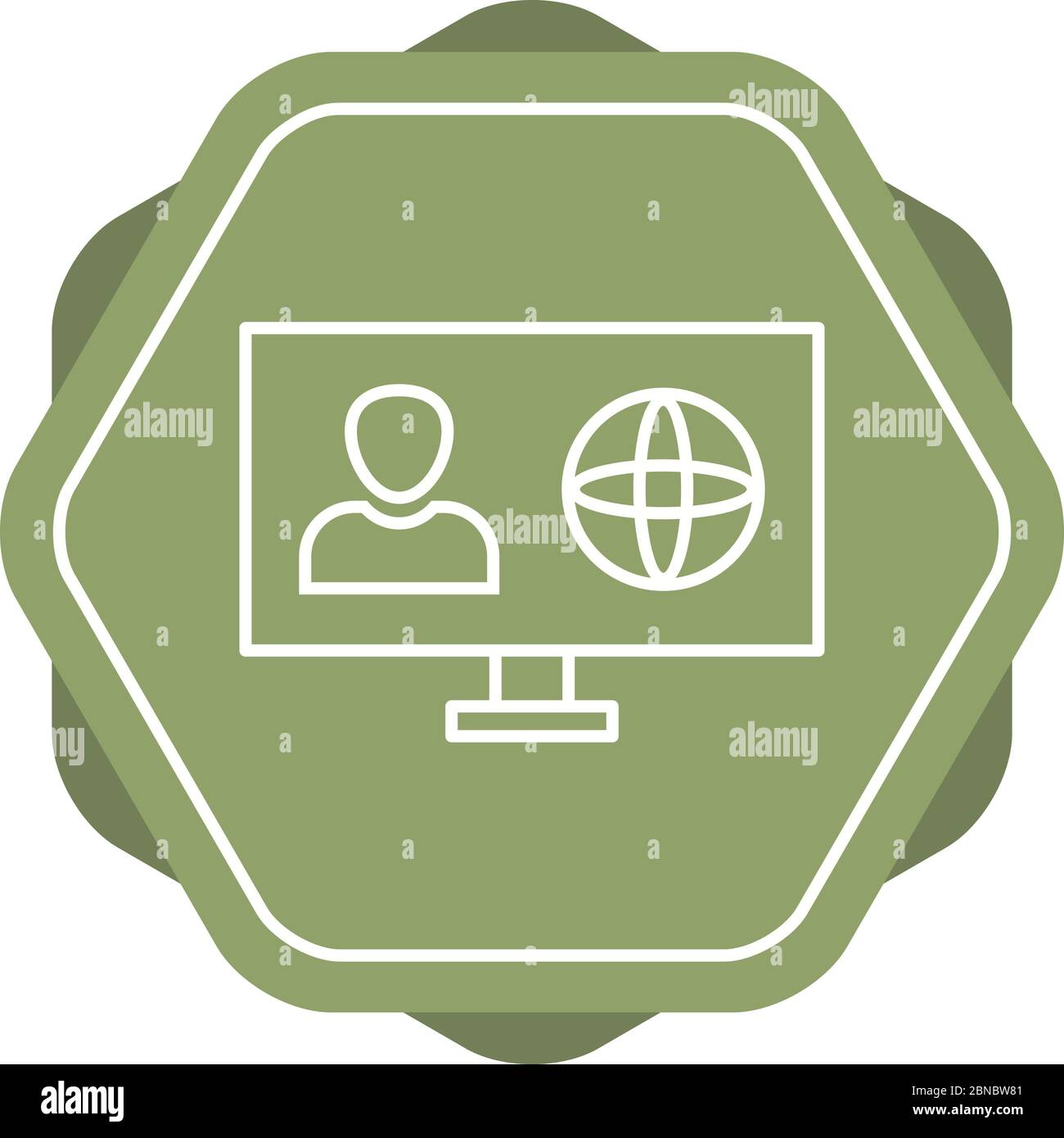 Beautiful News On Television Vector Icon Stock Vector Image & Art - Alamy