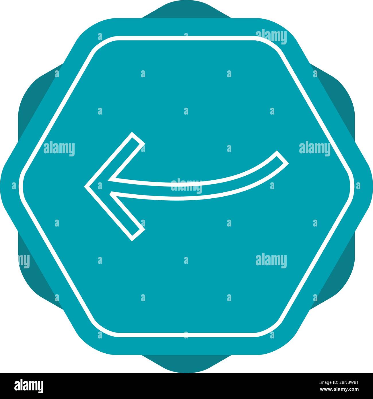 Beautiful Arrow Pointing Left Line Vector Icon Stock Vector Image & Art ...