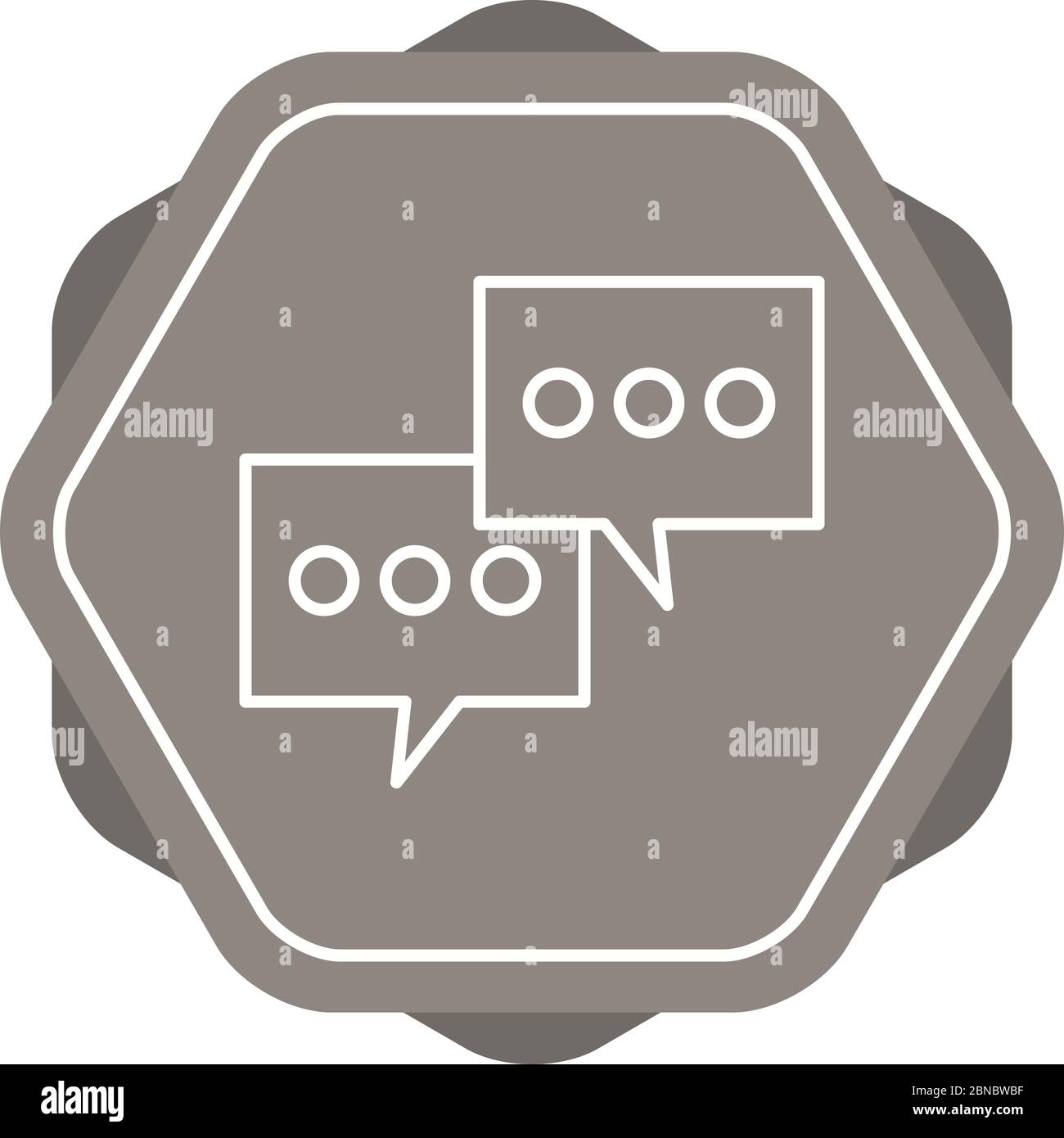 Beautiful Conversation Line Vector Icon Stock Vector Image & Art - Alamy