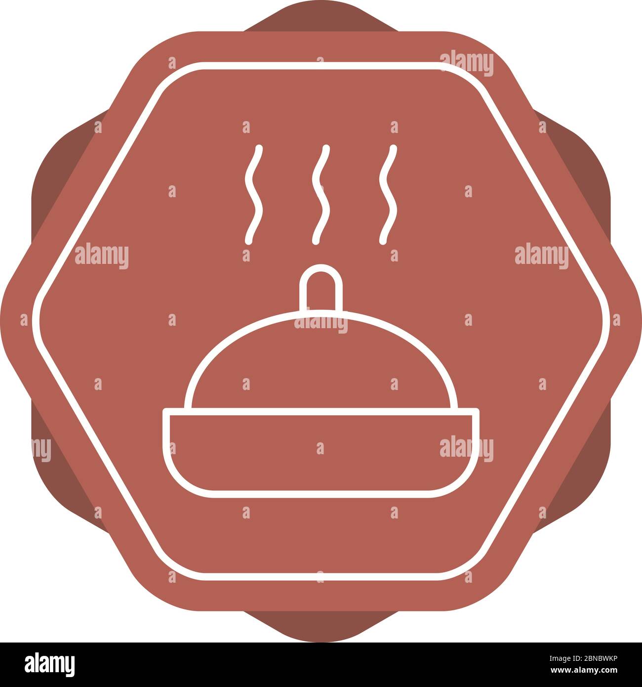 Beautiful Hot Food Line Vector Icon Stock Vector Image & Art - Alamy
