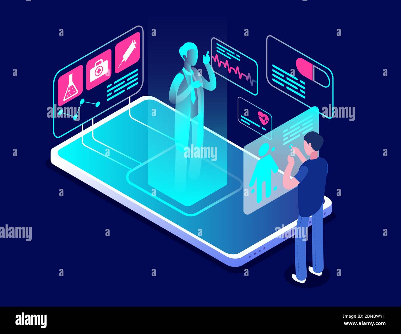 Modern diagnostic technology Stock Vector Images - Alamy