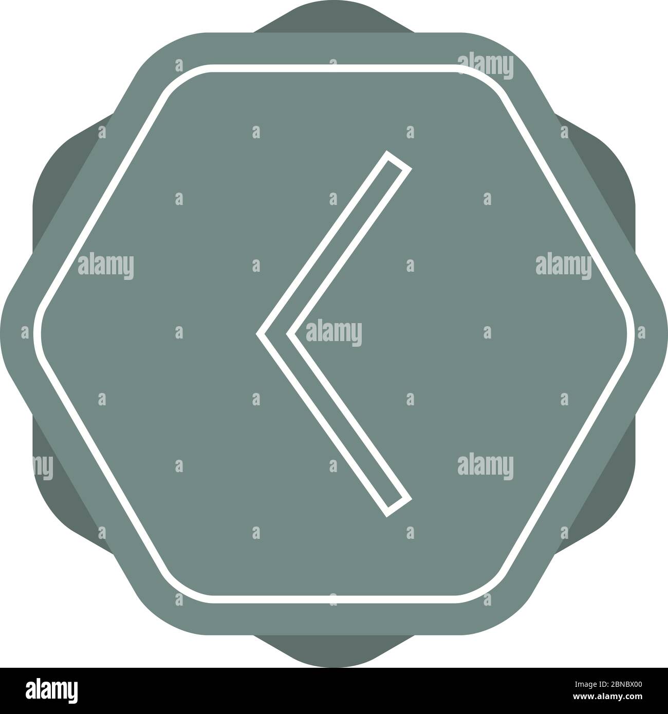 Beautiful Arrow Back Line Vector Icon Stock Vector Image & Art - Alamy