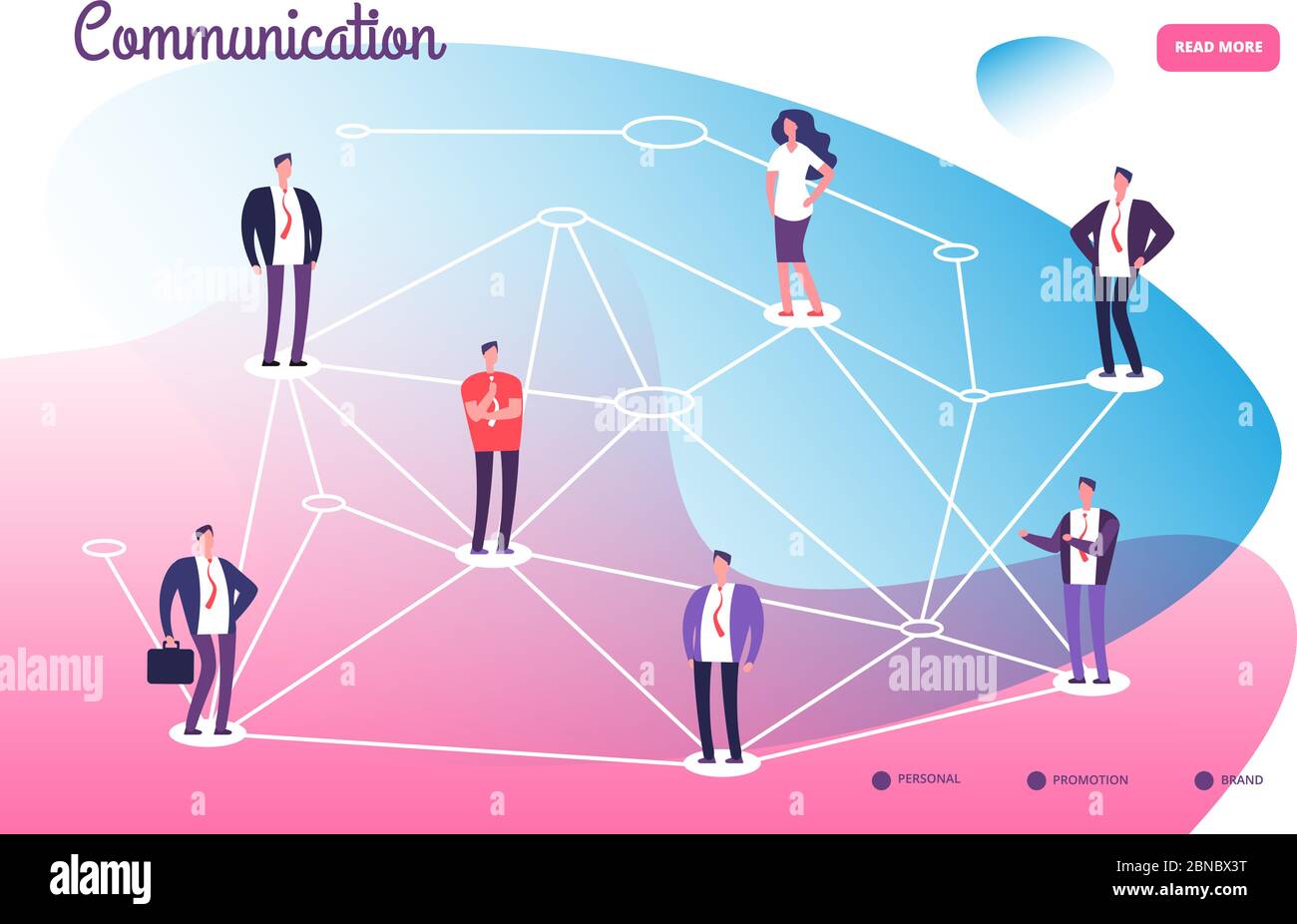 Network connecting professional people. Global communication teamwork connection and networking ...