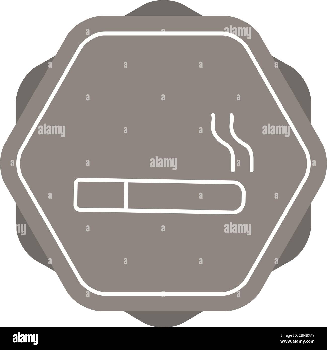 Beautiful Cigarette Line Vector Icon Stock Vector Image & Art - Alamy