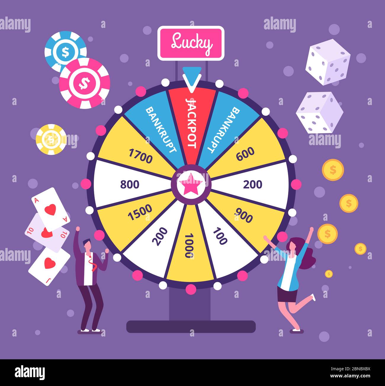 Game wheel concept. People playing risk game with fortune wheel and ...