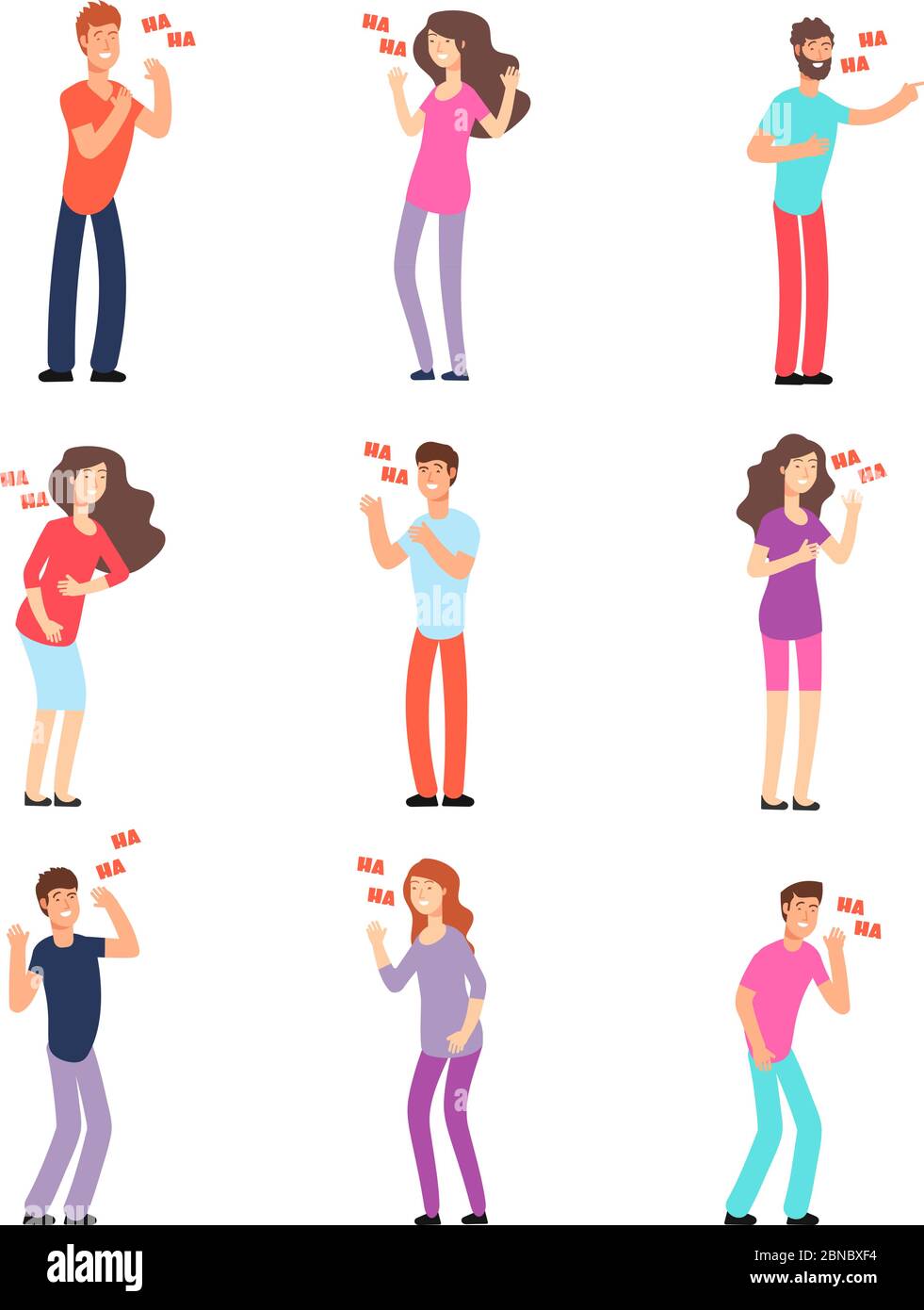 Cartoon laughing man hi-res stock photography and images - Alamy