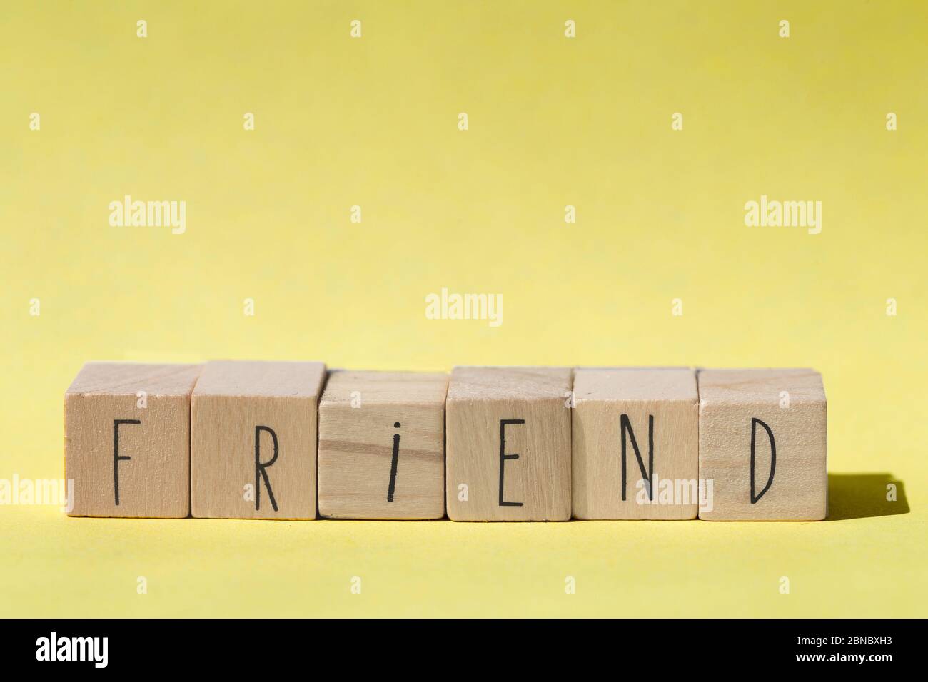 Friend word hi-res stock photography and images - Alamy