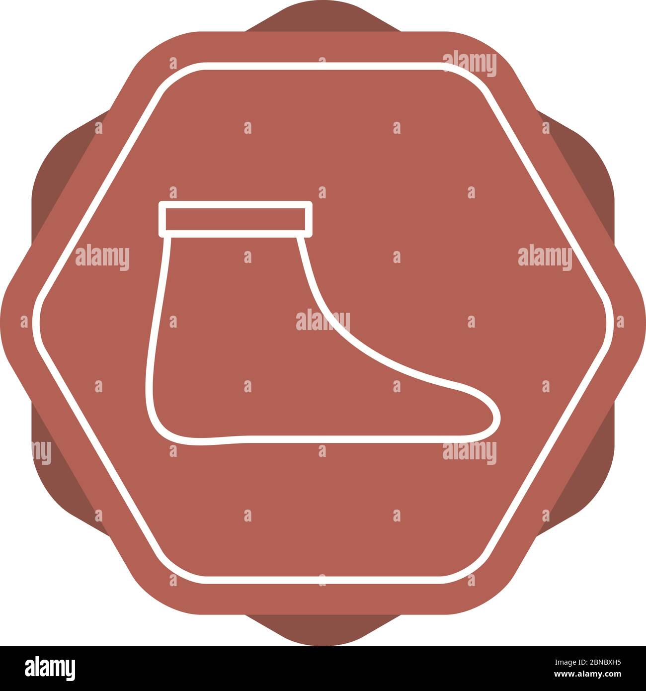 Beautiful Sock Line Vector Icon Stock Vector Image & Art - Alamy