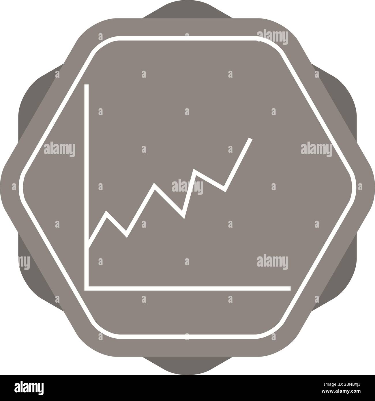 Beautiful Graph Line Vector Icon Stock Vector Image & Art - Alamy