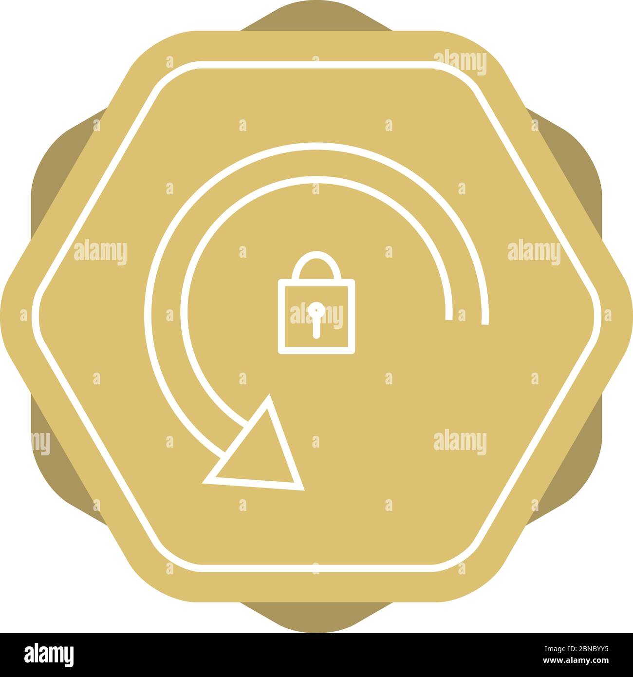 Beautiful Rotation Locked Line Vector Icon Stock Vector Image & Art - Alamy