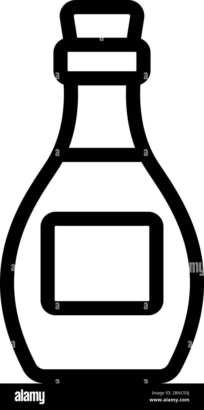 kind of storage bottle icon vector outline illustration Stock Vector ...