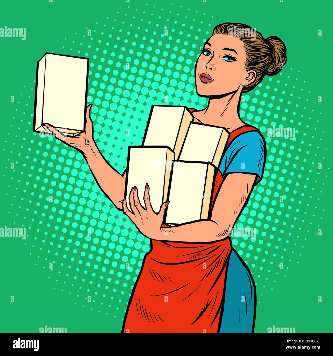 Food box template Stock Vector Images - Alamy