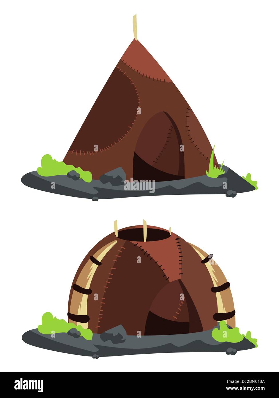 Neanderthal family Stock Vector Images - Alamy