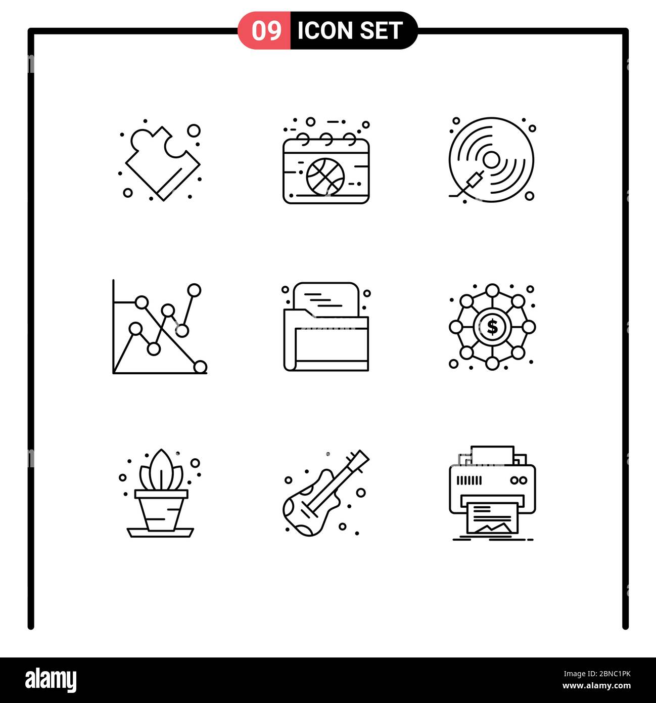 Complex graph vector Stock Vector Images - Alamy