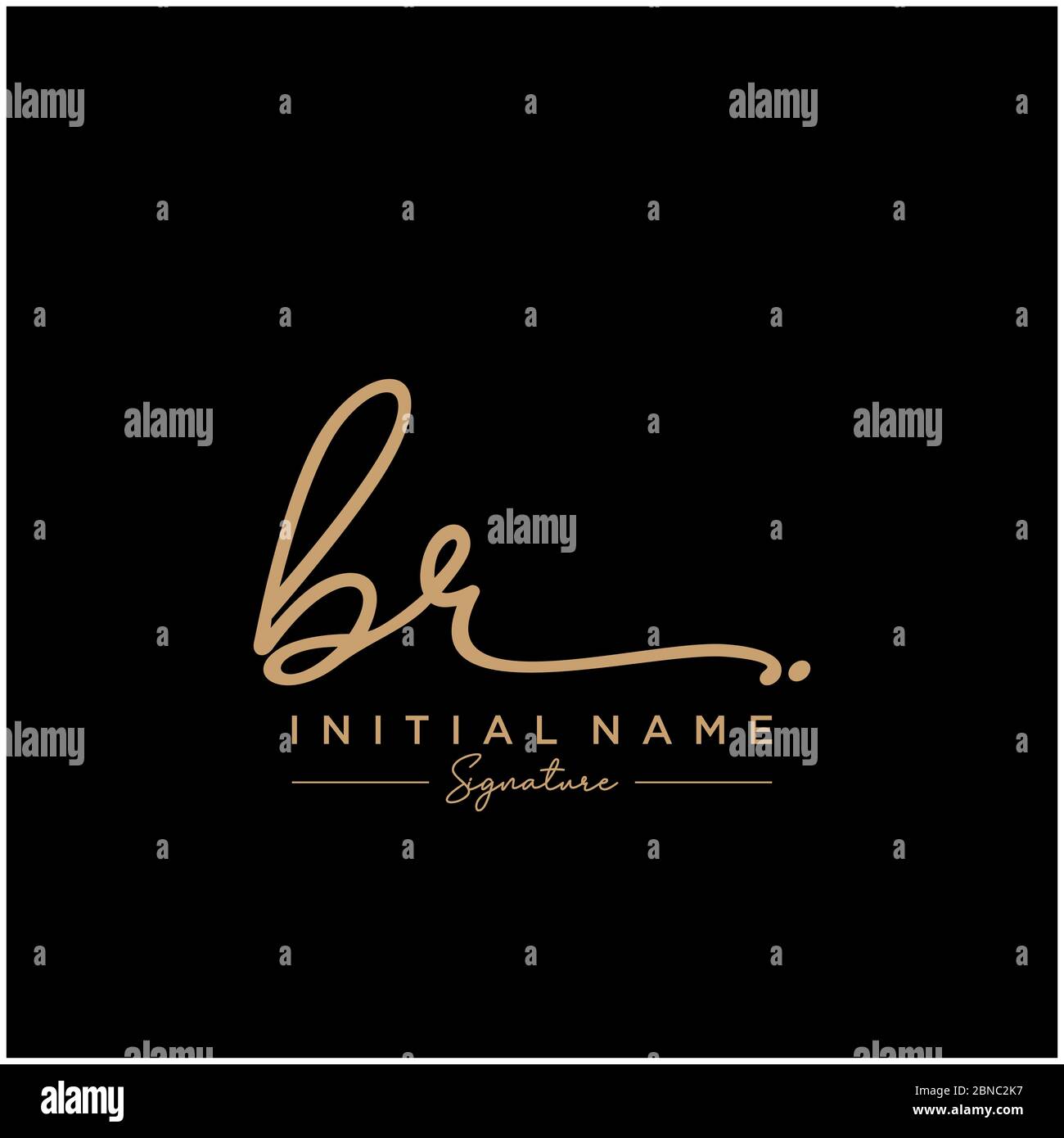 Br signature Stock Vector Images - Alamy