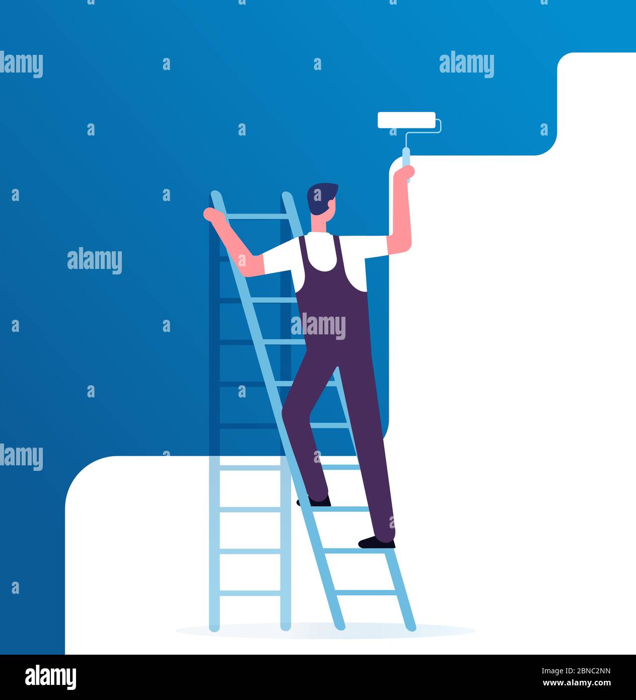 Ladder home improvement Stock Vector Images - Alamy