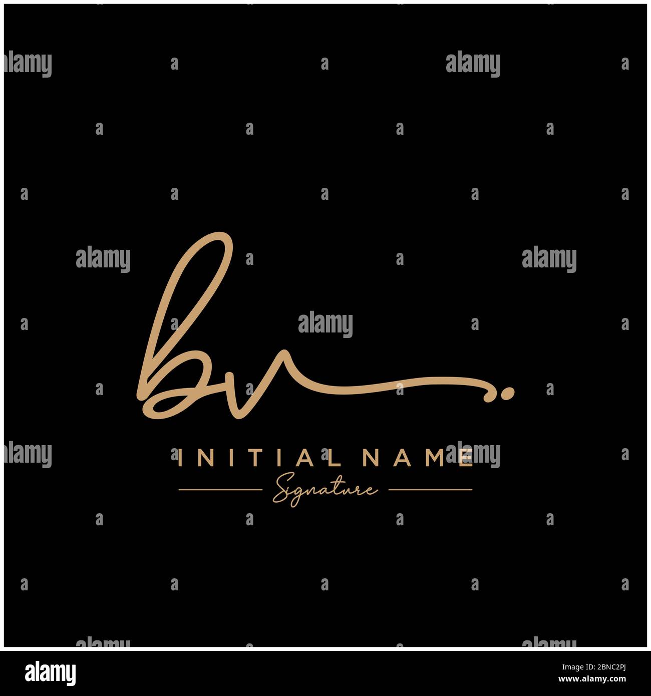 Bv signature Stock Vector Images - Alamy