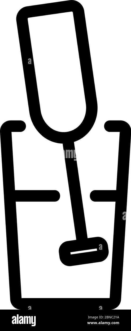 manual electric whisk with beating bowl icon vector outline ...