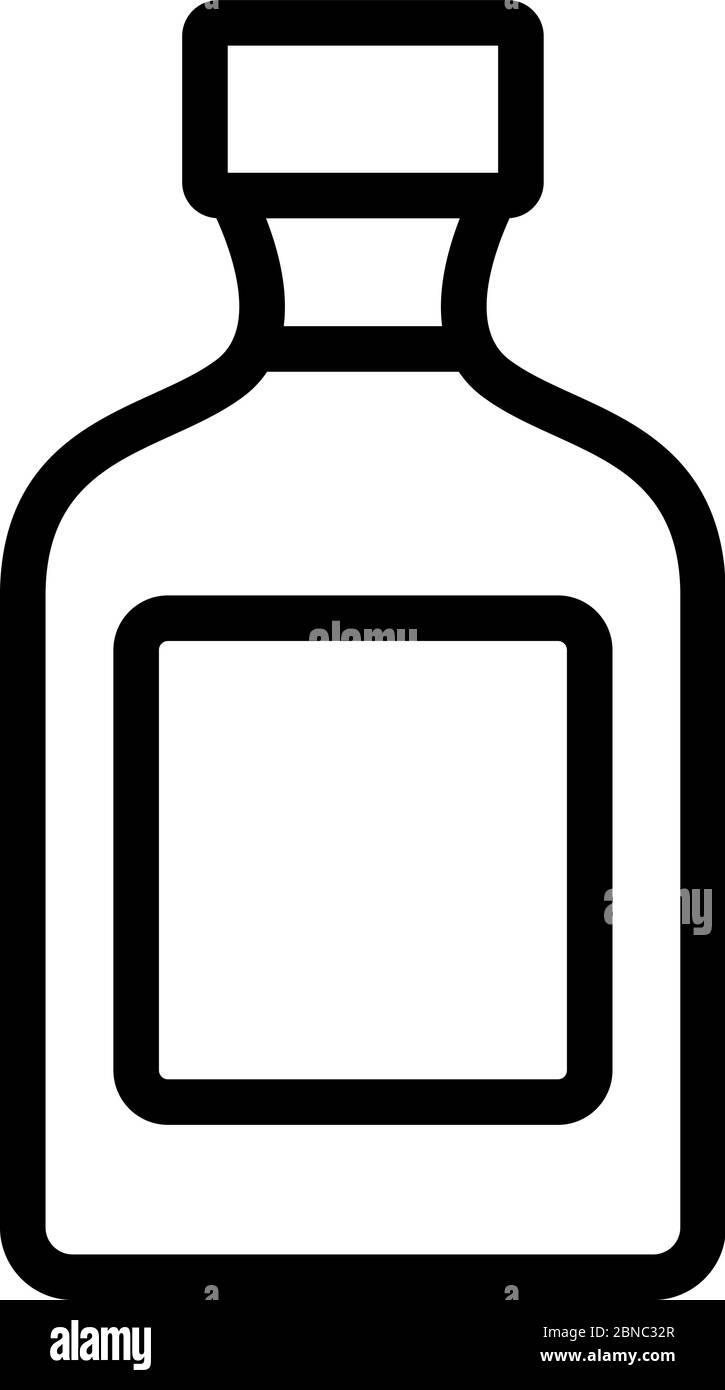 canned jar with narrow neck icon vector outline illustration Stock ...
