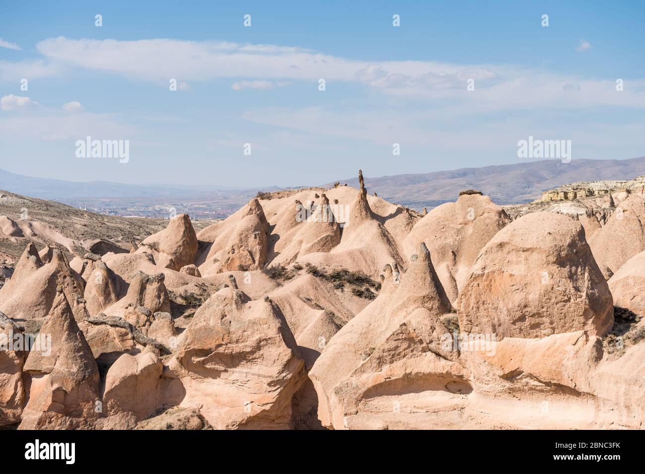 Many different rock formations and small fairy chimneys at Devrent ...