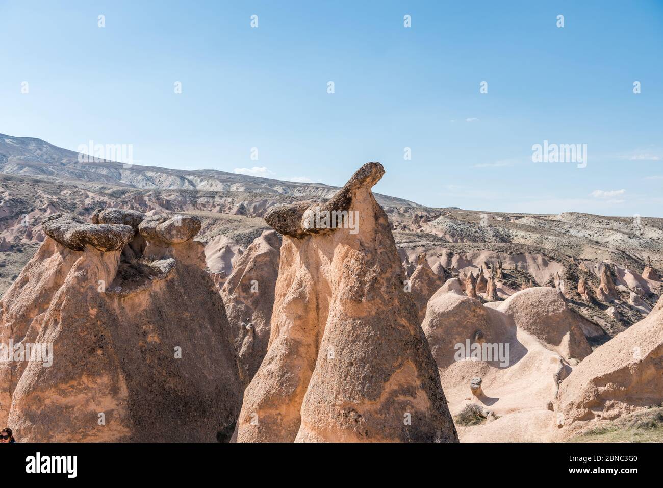 Many different rock formations and small fairy chimneys at Devrent ...