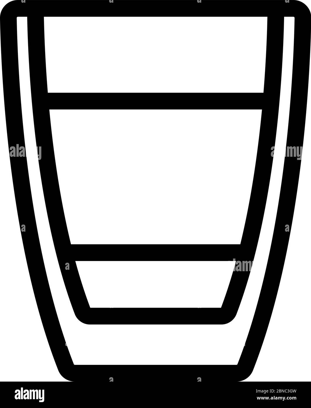 measuring bowl whipping glass icon vector outline illustration Stock ...