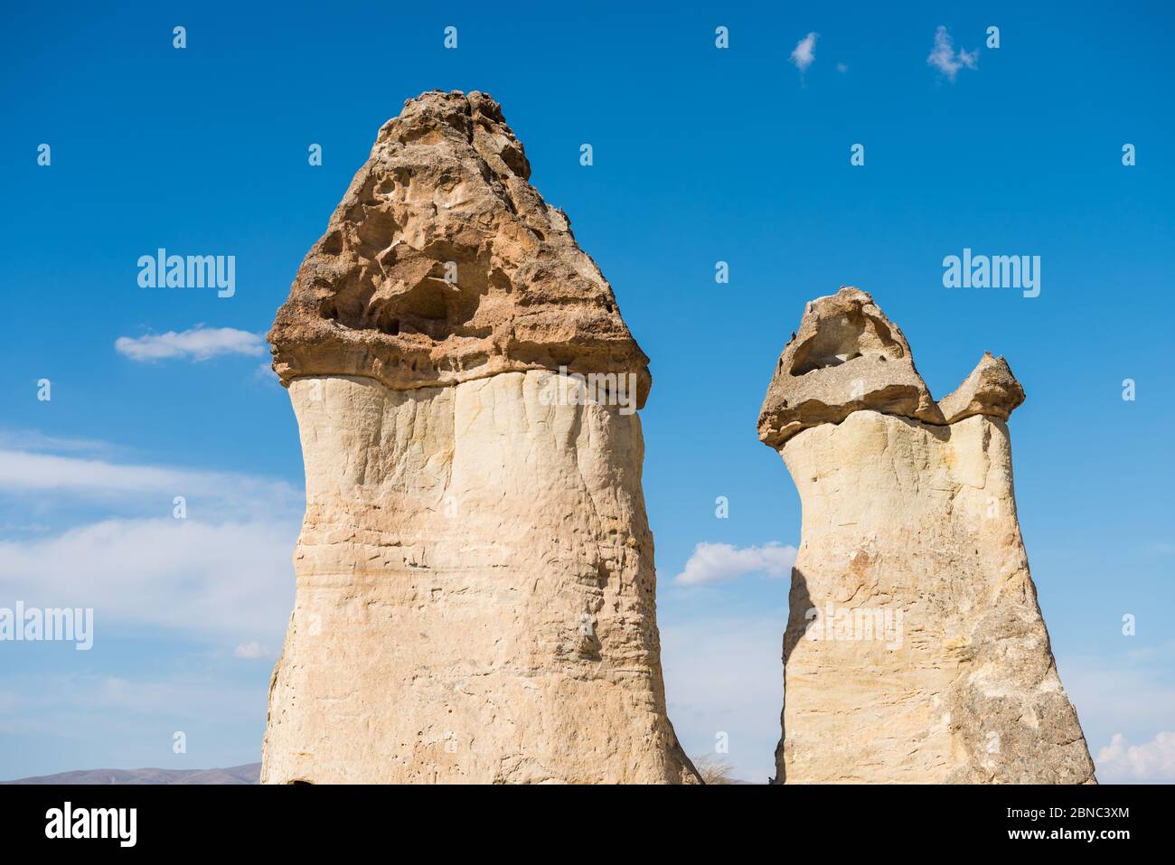 Fairy chimneys in the Pasabag velley or Monks Valley, with Highly ...