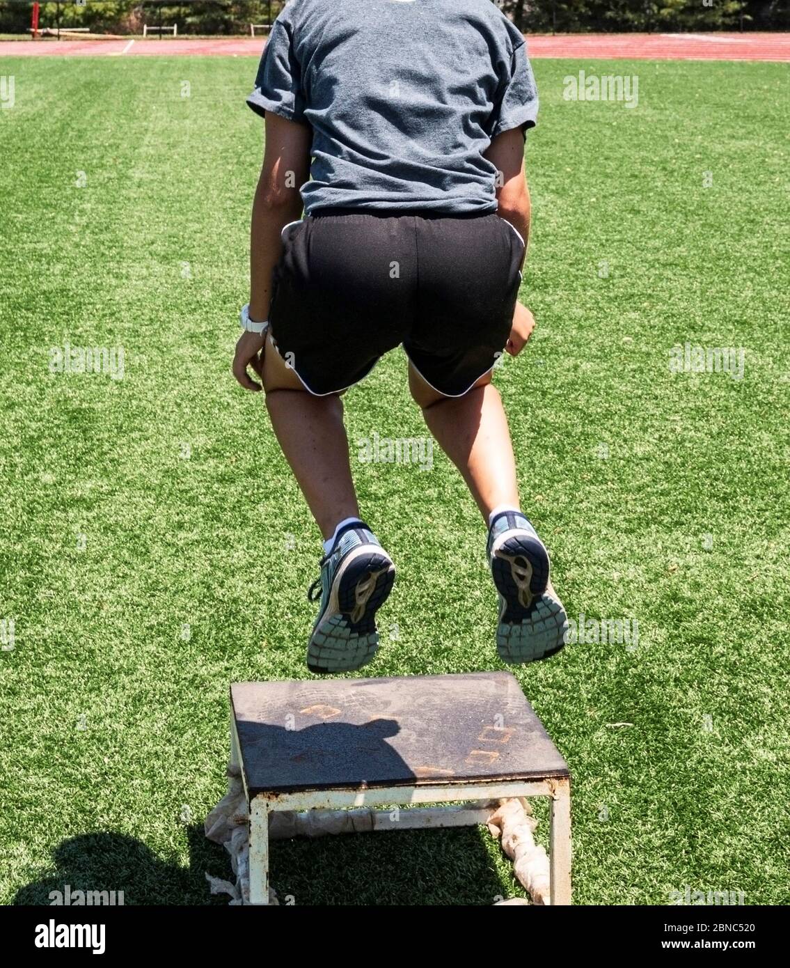 Box jump exercise hi-res stock photography and images - Alamy