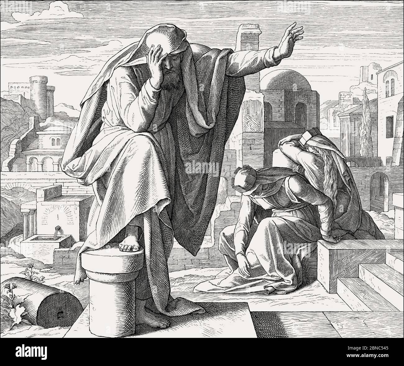 Jeremiah's Lament, Old Testament, by Julius Schnorr von Carolsfeld ...
