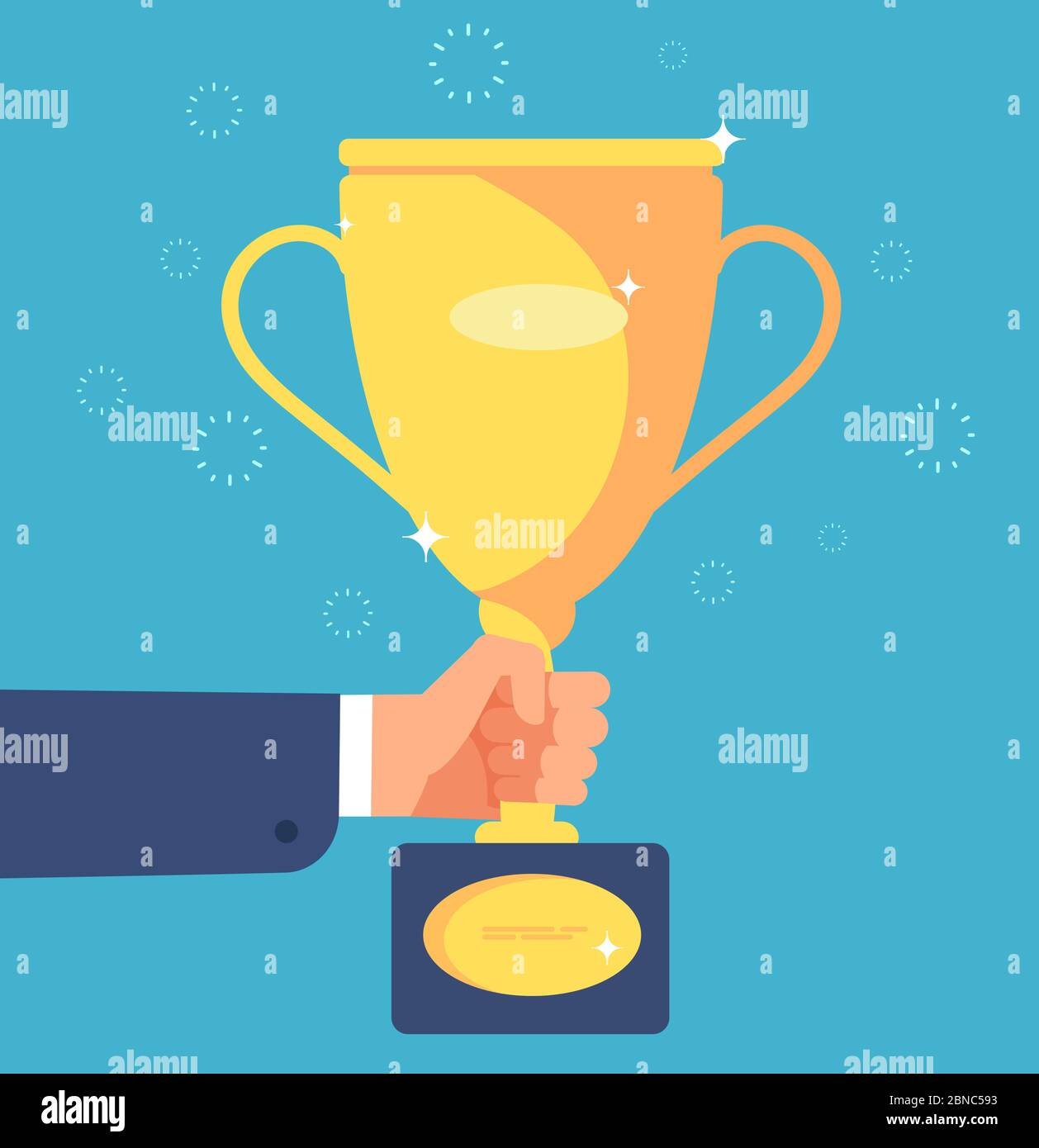 Winning trophy championship award Stock Vector Images - Alamy