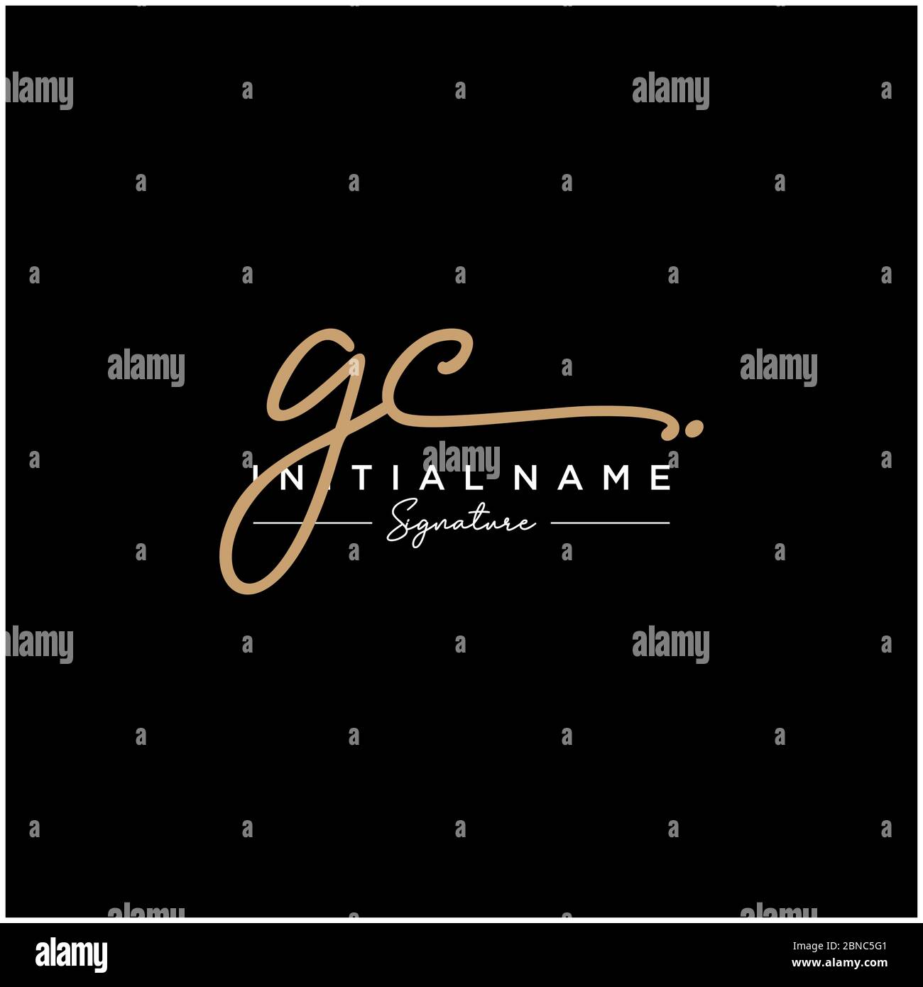 Letter gc logo vector vectors hi-res stock photography and images - Alamy
